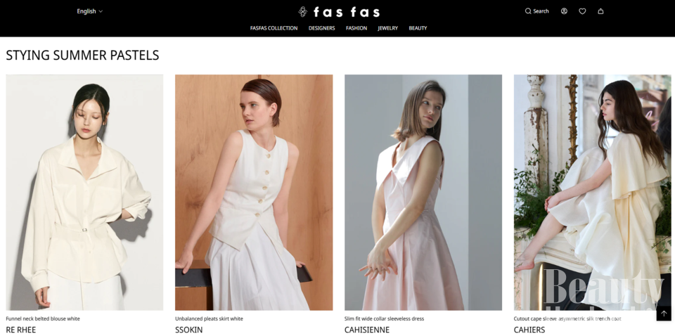 K뷰티 패션 해외 소비자 “fasfas 온라인샵 정말 편해요”